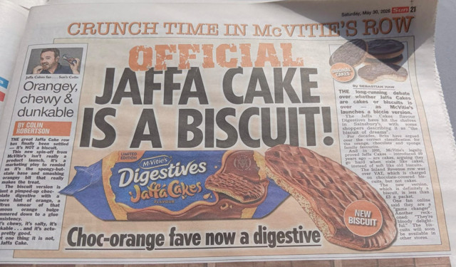 İngiltere’yi ikiye bölen Jaffa Cakes tartışması McVitie’s Digestives ...